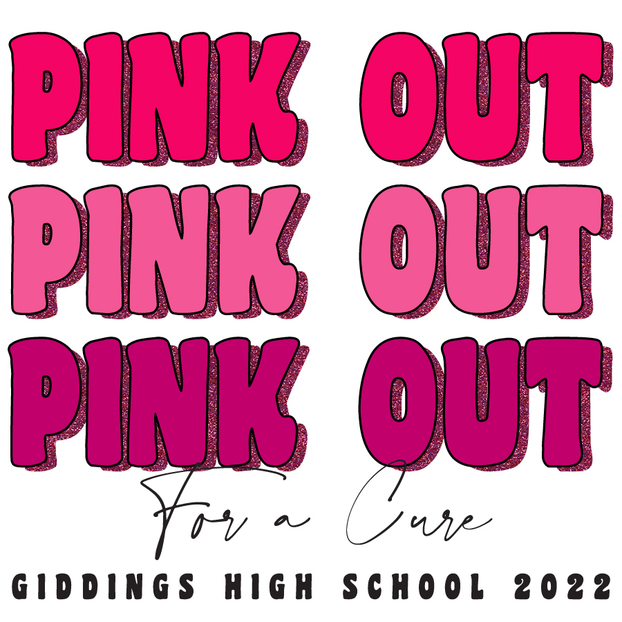 Pink Out Shirts | Giddings High School